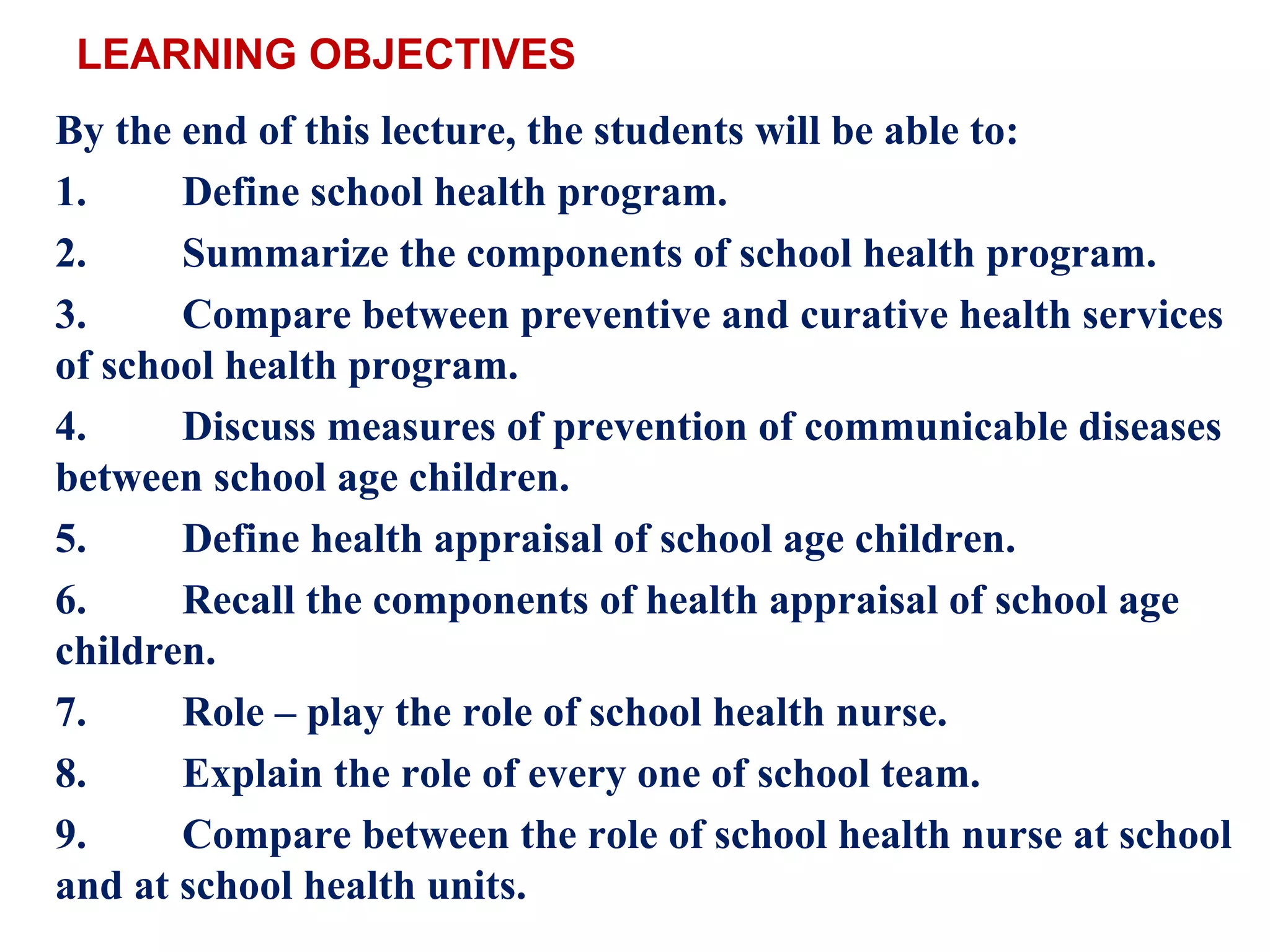 School health | PPT