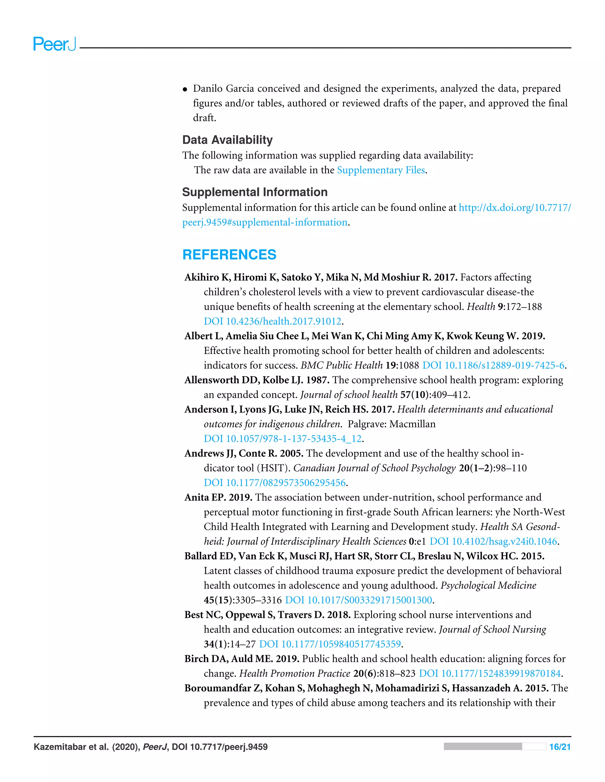 School health assessment tools a systematic review of measurement in ...