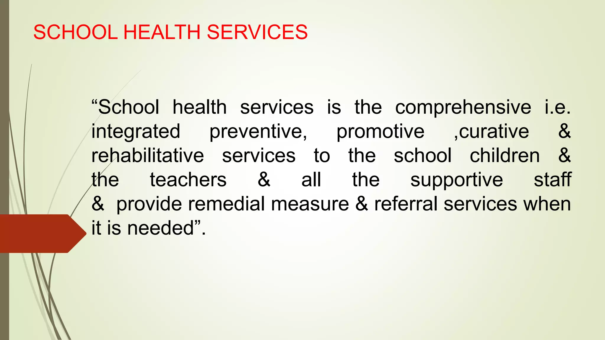 School health program in India in english | PPTX