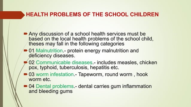 School health program in India in english | PPTX | Children\'s Health ...