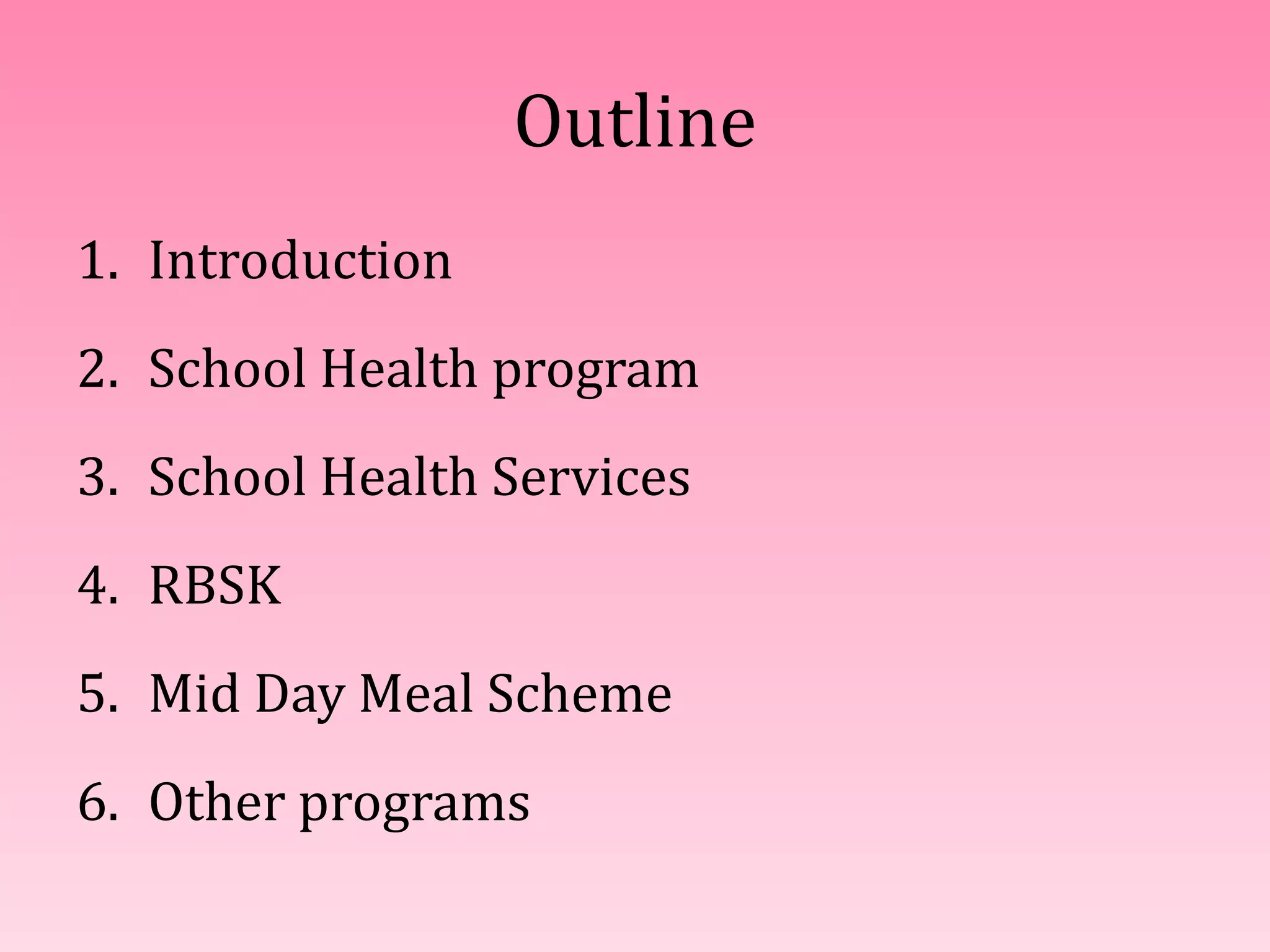 School health program | PPTX
