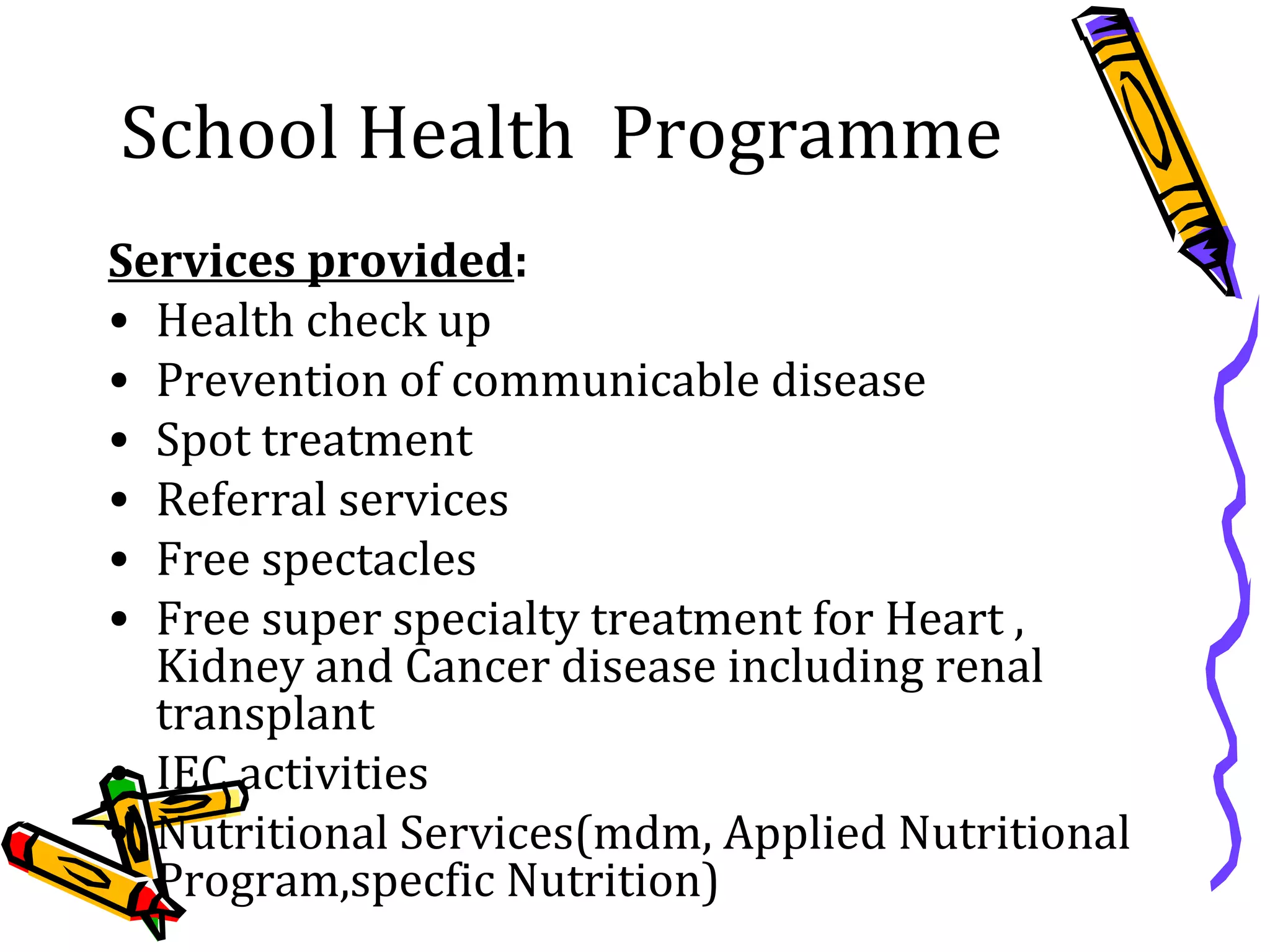 School health programme | PPT