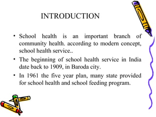 School health programme | PPT