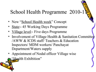 School health programme | PPT
