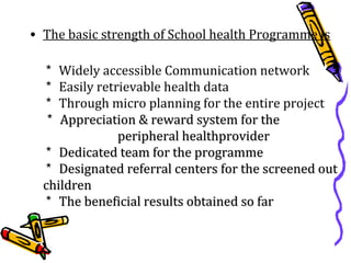School health programme | PPT