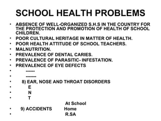 School health,ra | PPT