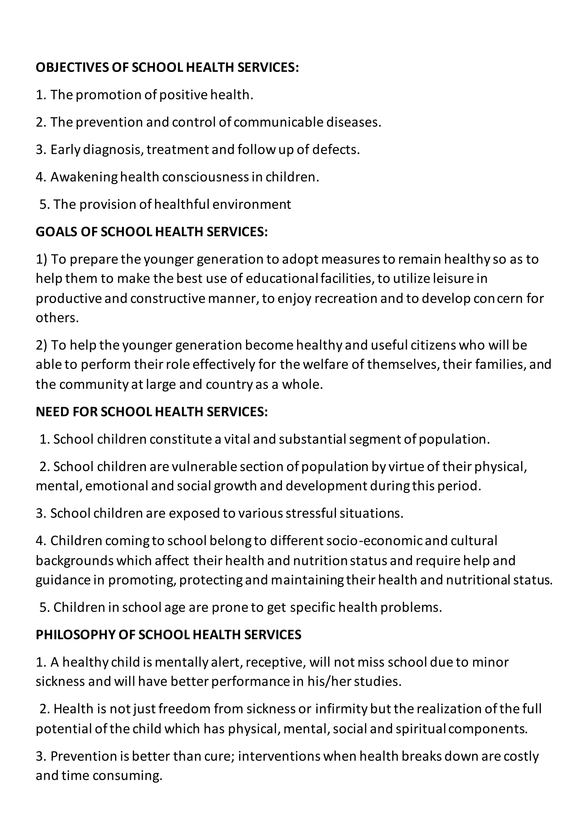 School health service | DOCX