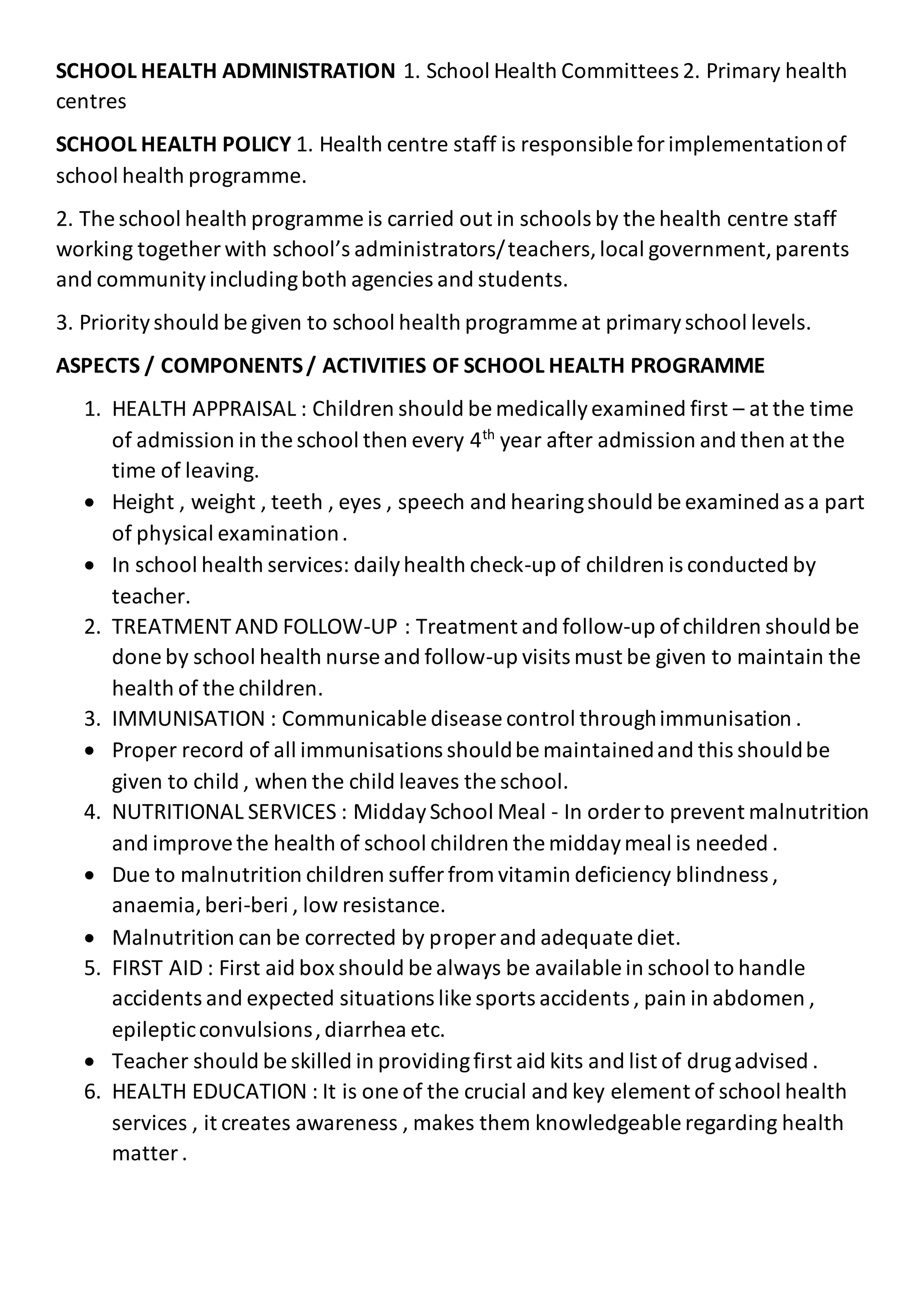 School health service | DOCX