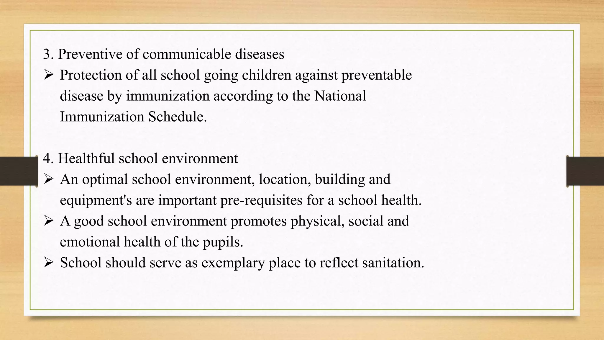 School health service ppt | PPTX