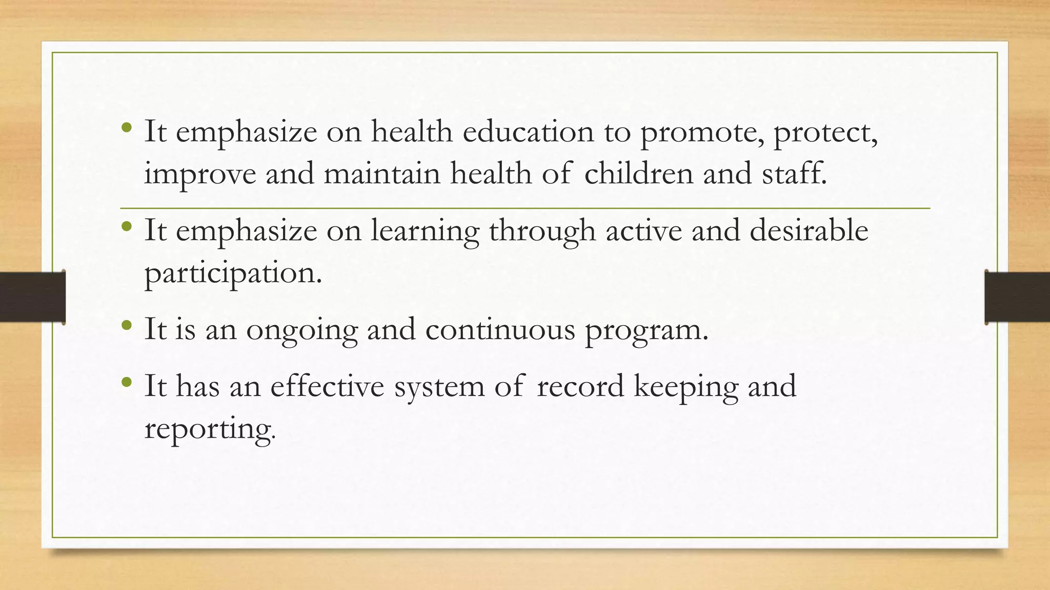 School health service ppt | PPTX