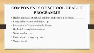 School health service ppt | PPTX