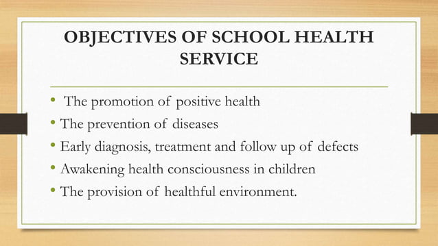 School health service ppt | PPTX | Children\'s Health | Healthy Living