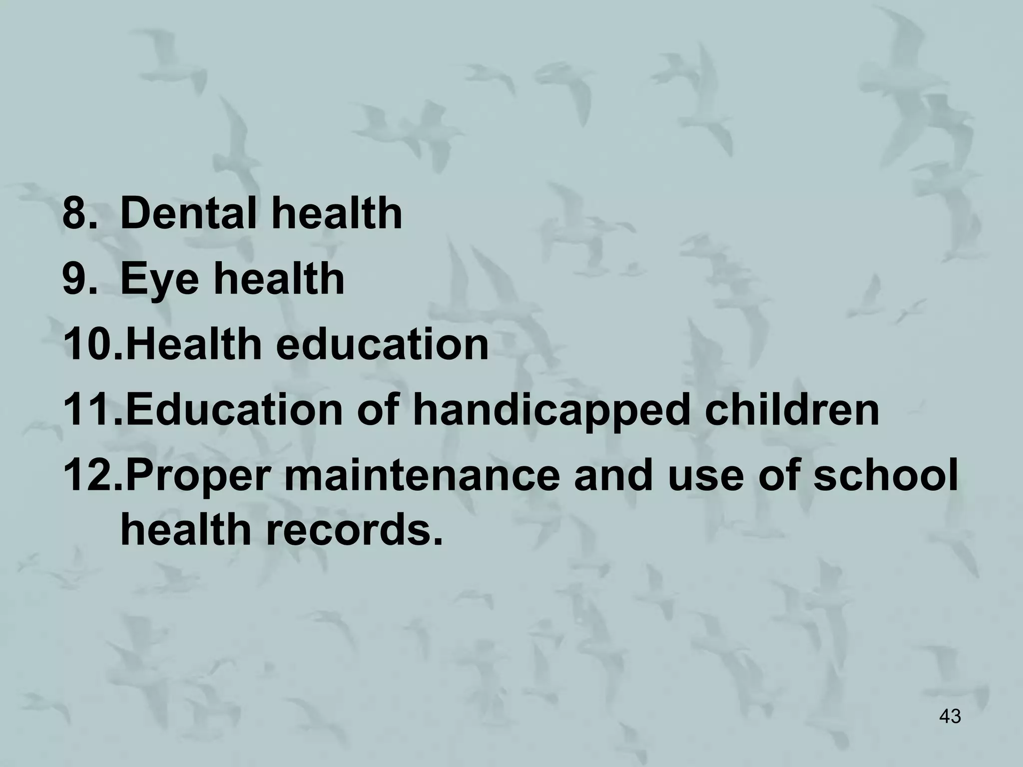 School health services | PPTX