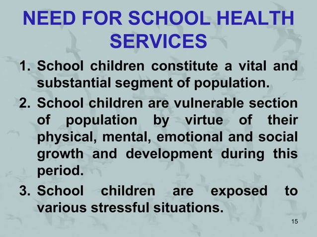 School health services | PPTX | Parenting | Family and Relationships