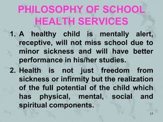 School health services | PPTX