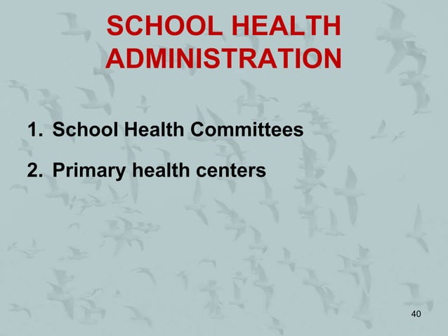 School health services | PPTX | Parenting | Family and Relationships