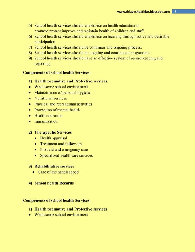 School health services | PDF