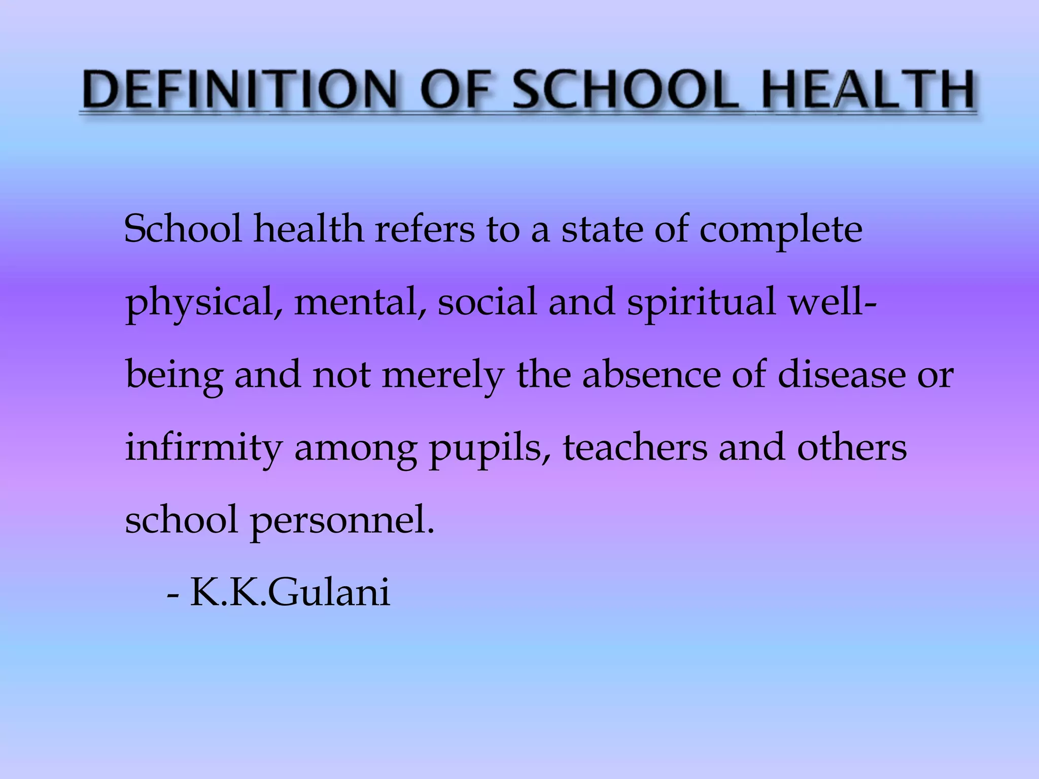School health services | PPTX