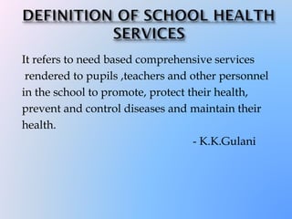 School health services | PPTX