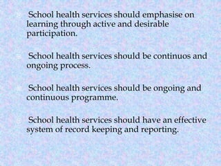 School health services | PPTX