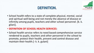 School health services | PPTX