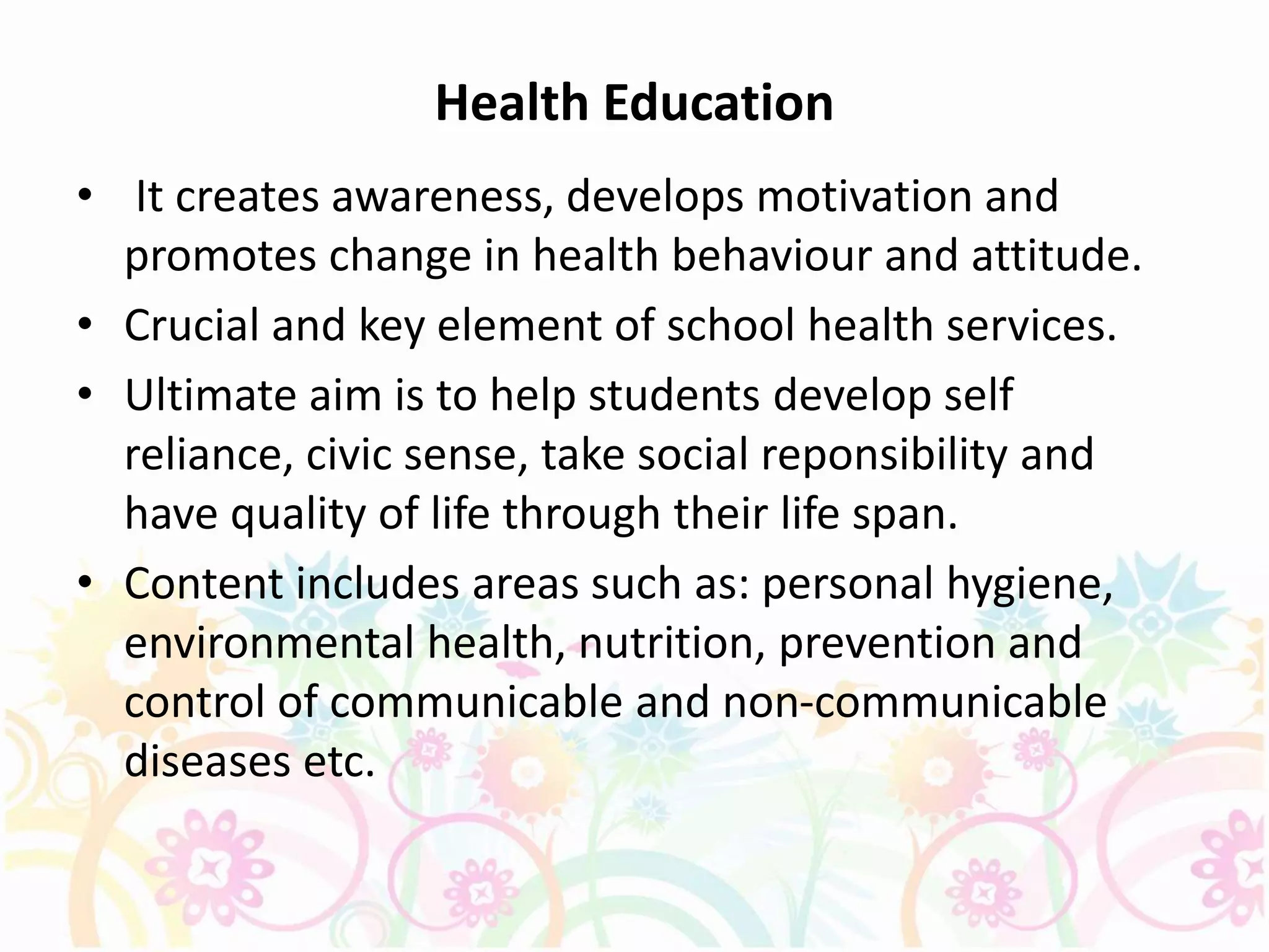 School health services | PPTX