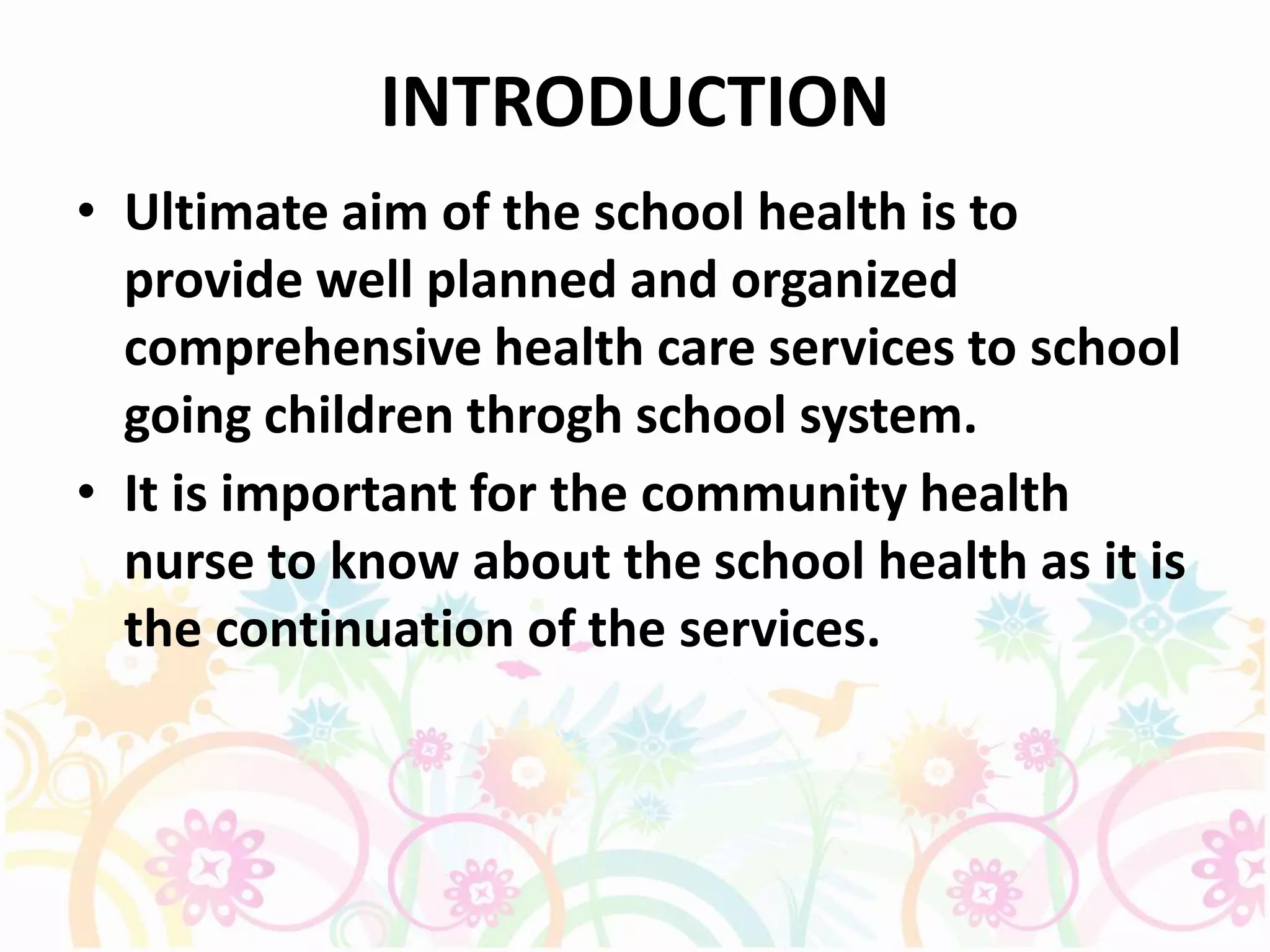 School health services | PPTX