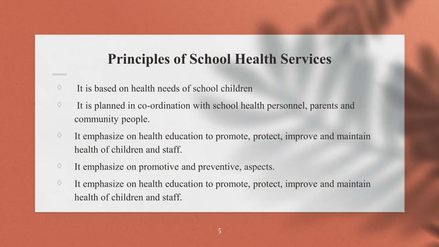 School health services | PPT