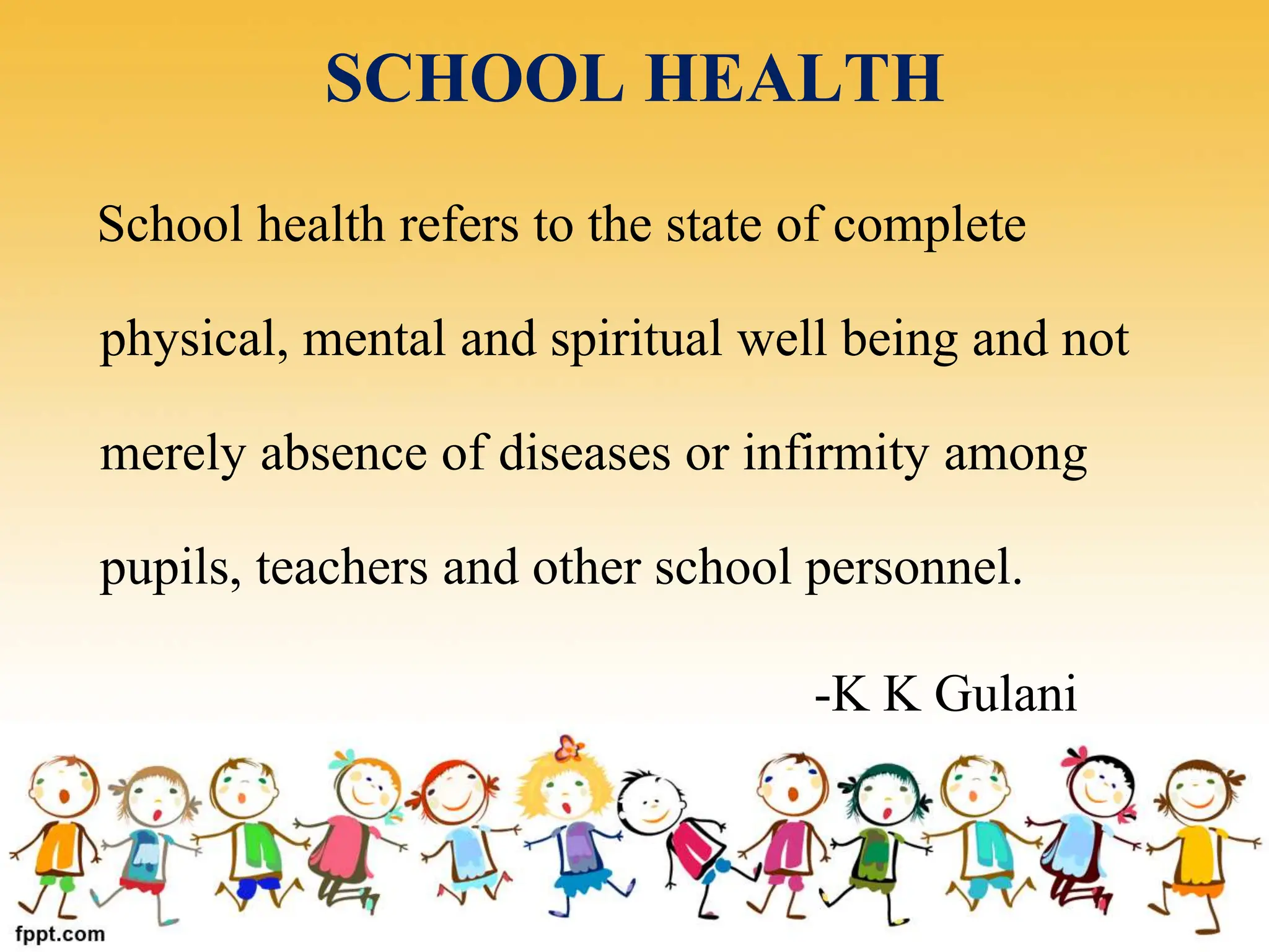 School Health Services in Community Health Nursing | PPT