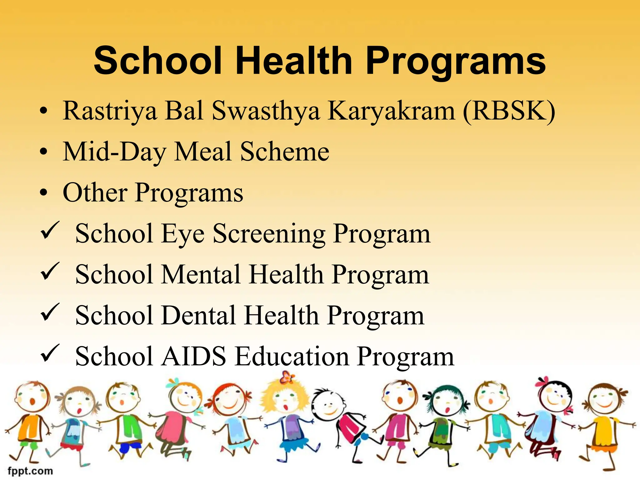 School Health Services in Community Health Nursing | PPT