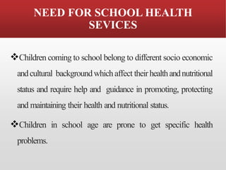 School health services | PDF | Children\'s Health | Healthy Living