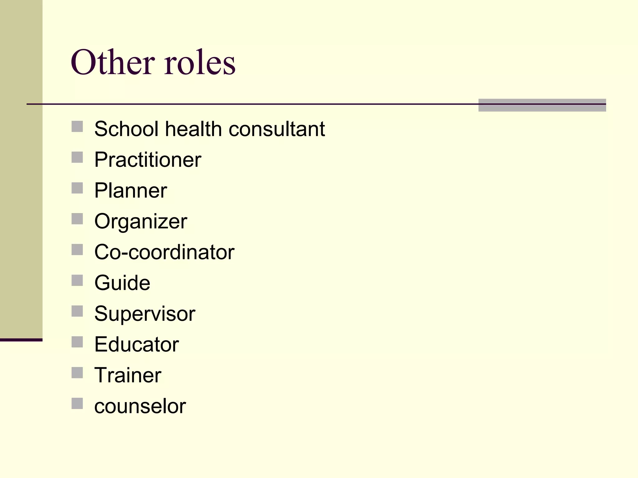 School health team & role of school health nurse | PPT