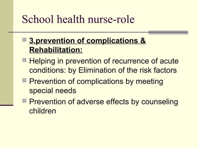 School health team & role of school health nurse | PPT