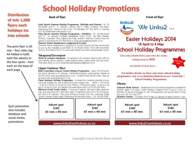 School holiday flyer promotion | PPT
