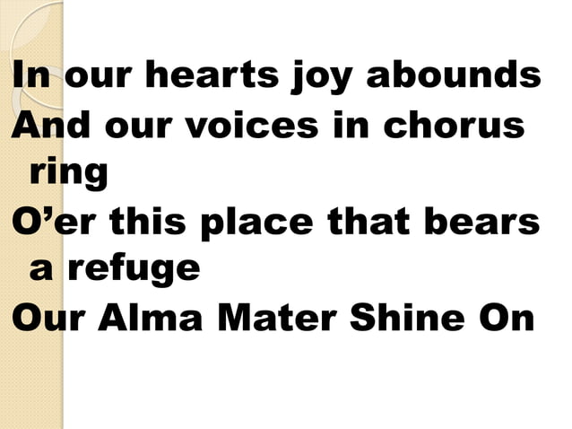 School hymn GBLNHS( SJNHS) | PPTX