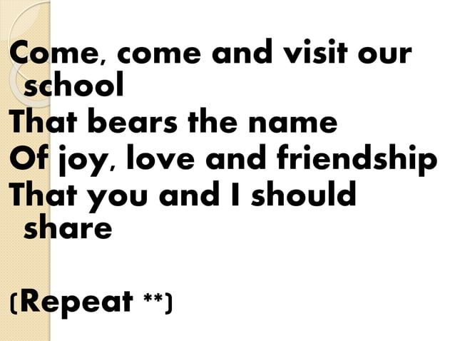 School hymn GBLNHS( SJNHS) | PPTX