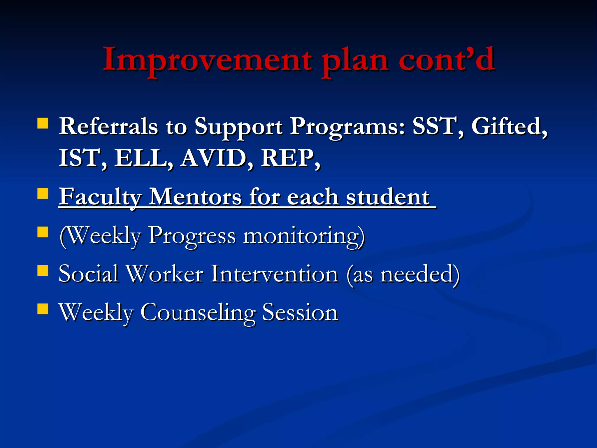 School improvement plan | PPT
