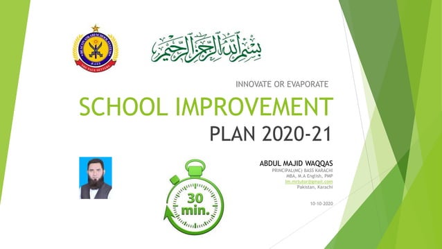 School improvement plan 2020 21 | PPT