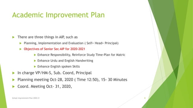 School improvement plan 2020 21 | PPT