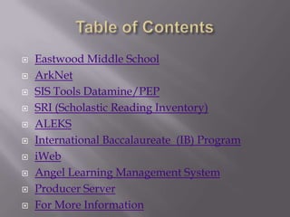 School Informatics Profile | PPT