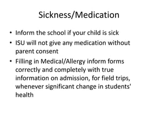 ISU - School information slideshow (English version) | PPSX