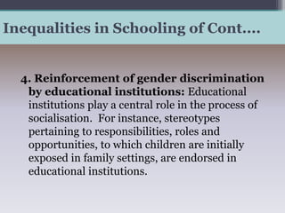 B.Ed. # Schooling of girls : Gender,School and Society | PPTX | Debated ...