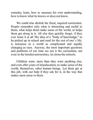 School is bad for children text | PDF