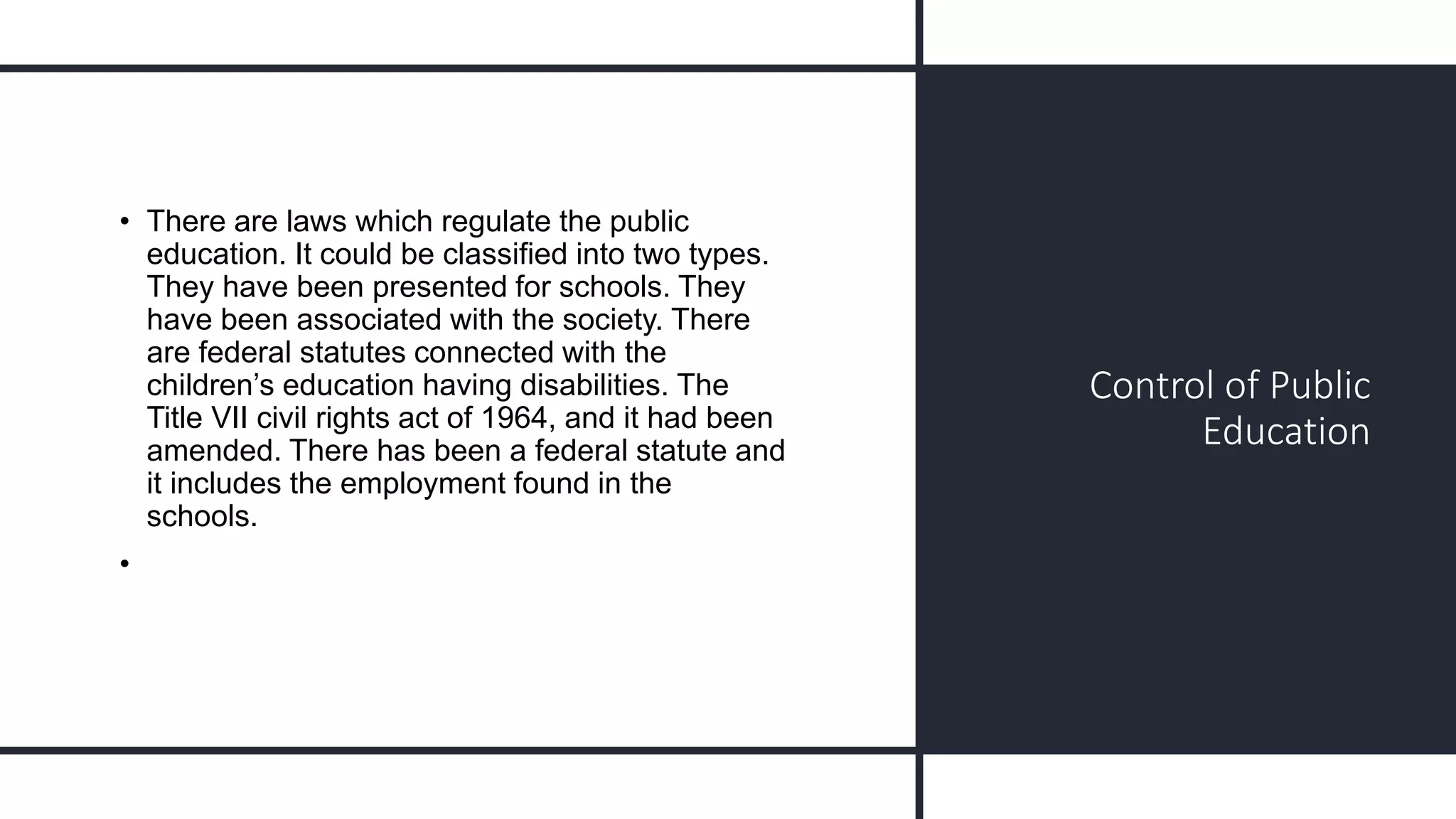 School Law Education System in USA | PPT