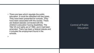 School Law Education System in USA | PPT