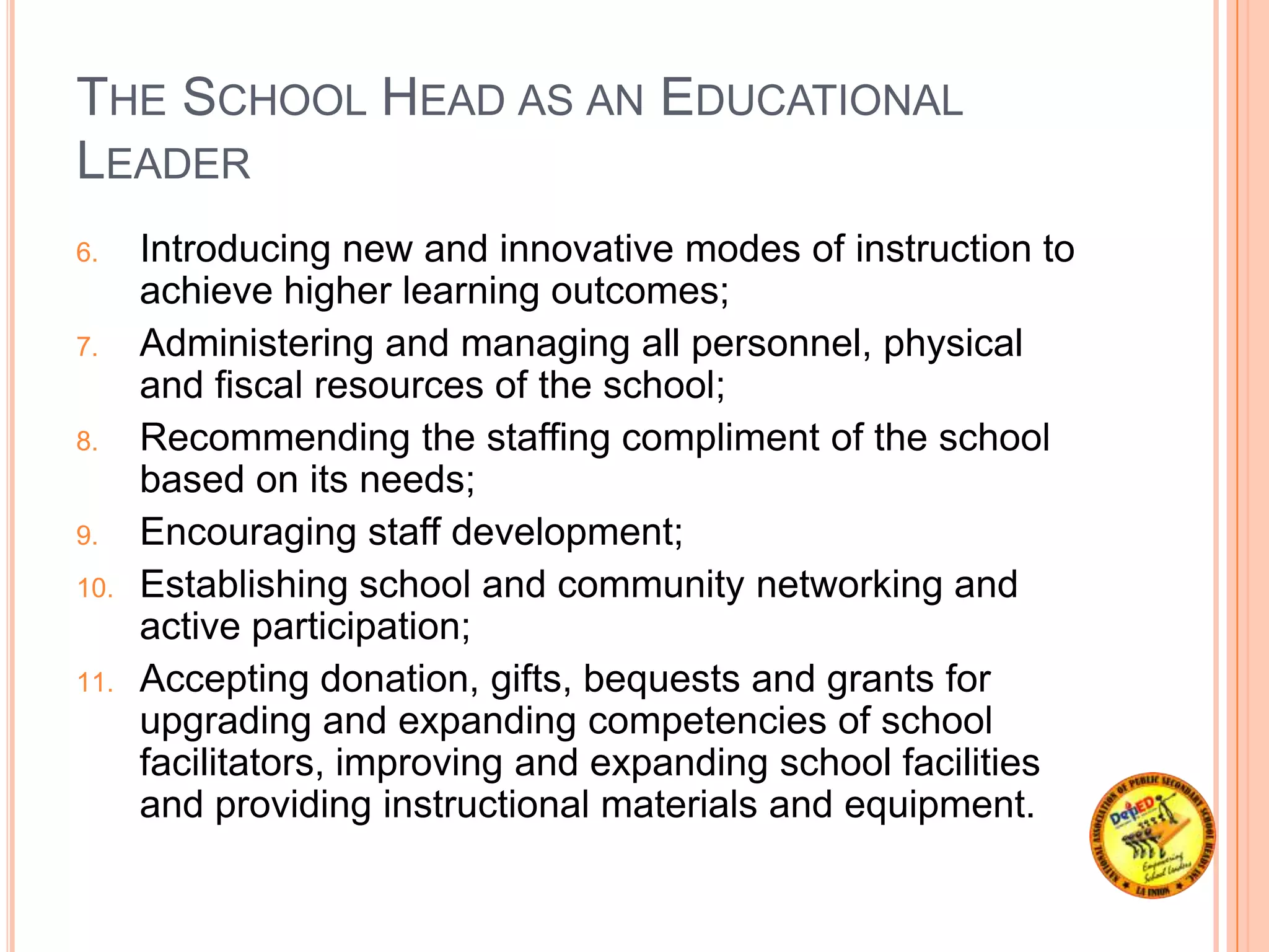 Effective School leadership | PPTX