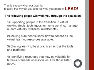 Quick Start guide to Remote and Online Learning | PDF