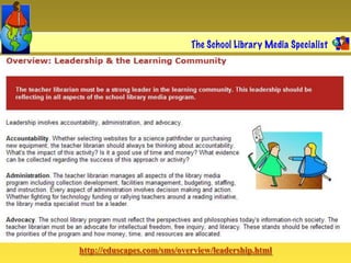 School librarian leadership | PPTX