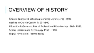 History of School Libraries | PPTX