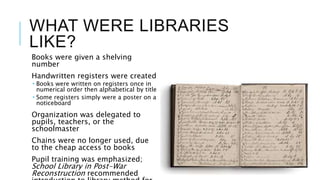 History of School Libraries | PPTX